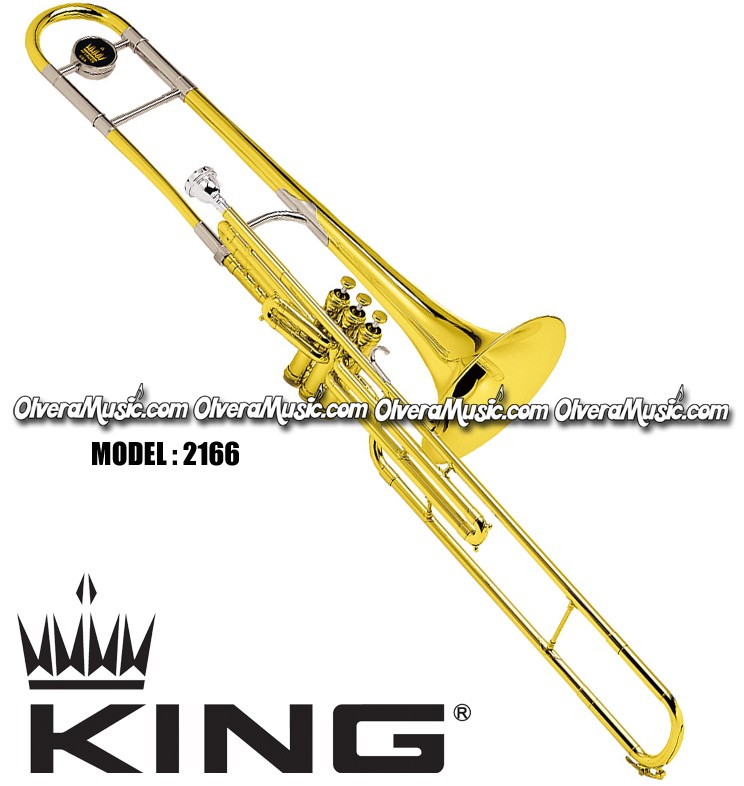 KING 2166 "3B" Bb Professional Valve Trombone - Lacquer Finish – Olvera ...
