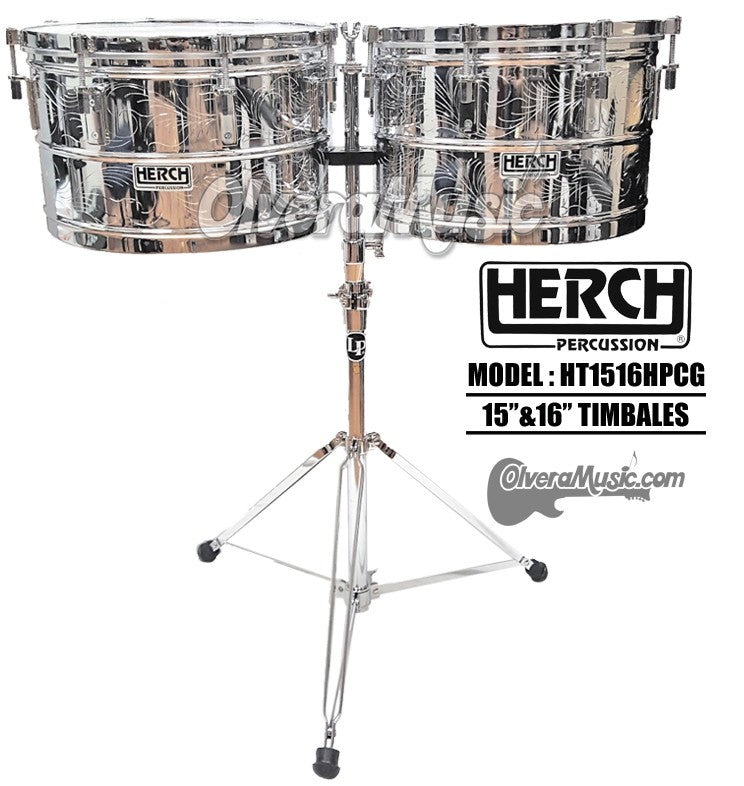 HERCH Timbales Custom Mod. HP (Rameado Cromo) - Disponible solo sobre ...