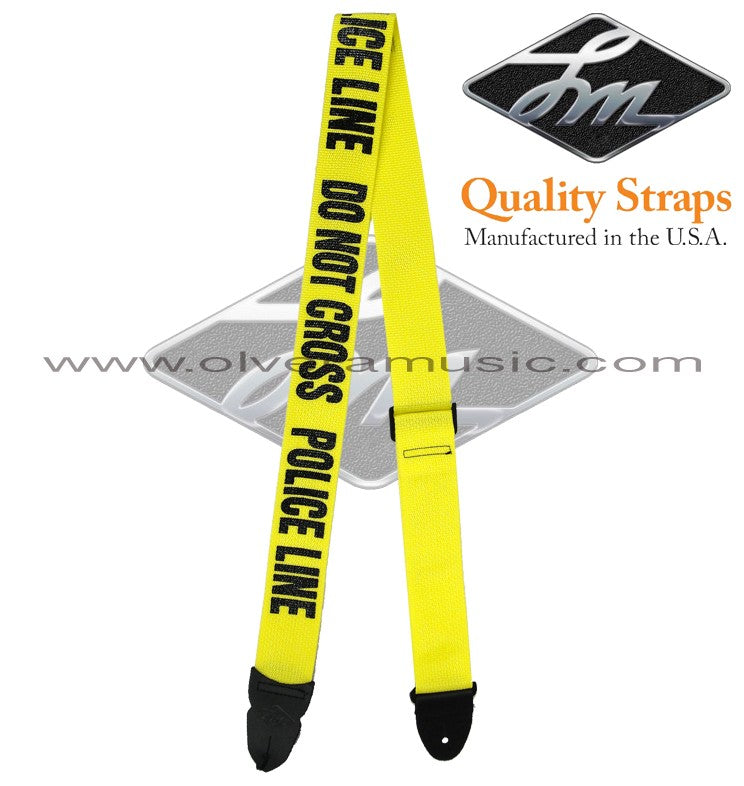 Police Tape Guitar Strap