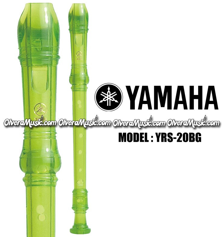 YAMAHA Student Model Plastic Soprano (Recorder) - Translucent Green ...